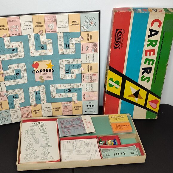 Parker Brothers | Games | Vintage 958 Parker Brothers Careers Board ...